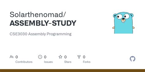 GitHub Solarthenomad ASSEMBLY STUDY CSE Assembly Programming