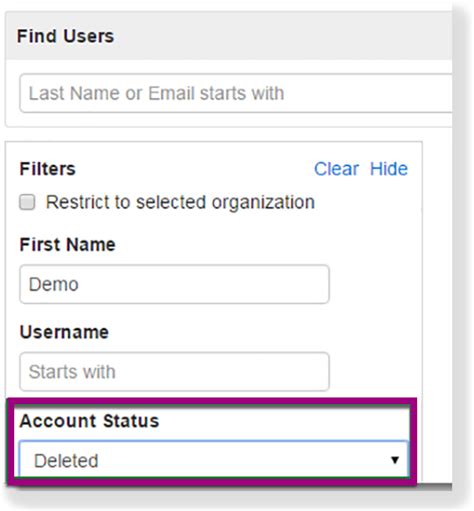 Delete And Restore User Accounts