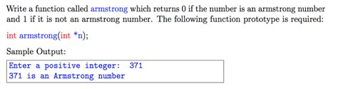solved 4 [bonus problem] an armstrong number of three