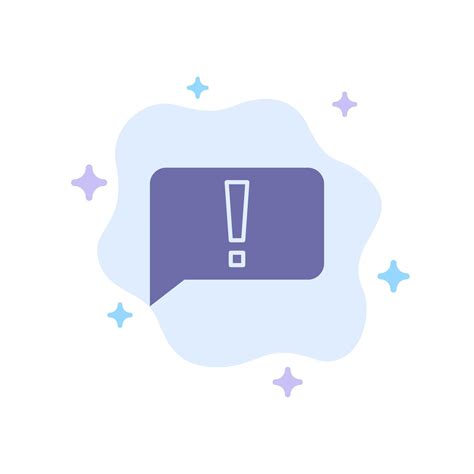 Chat Error Basic Ui Blue Icon On Abstract Cloud Background 18029636 Vector Art At Vecteezy