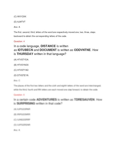 Solution Coding Decoding Questions Ssc Exams Studypool