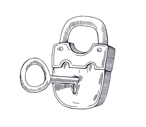 Lock And Key Sketch