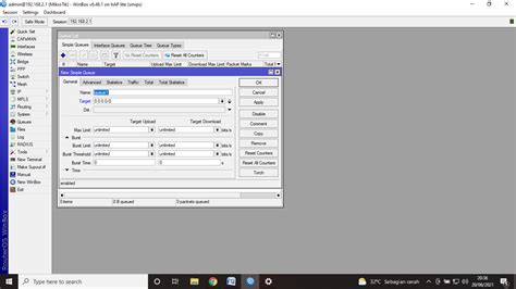 Cara Limit Bandwidth Pada Mikrotik General Solusindo