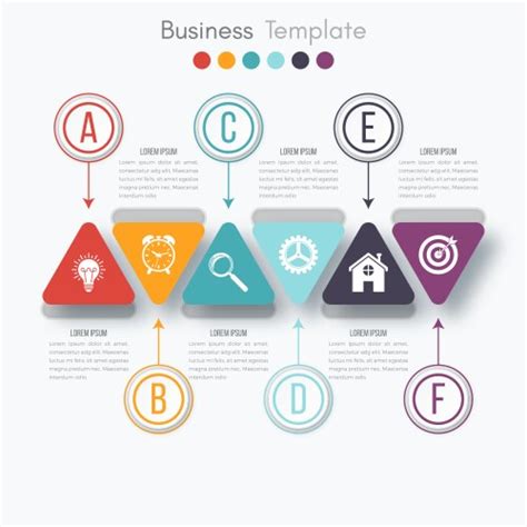 Infographic Timeline Diagram Template Royalty Free Vector