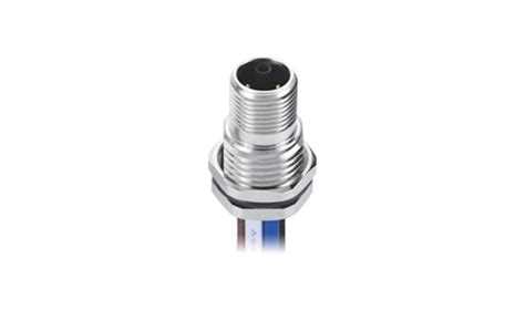 M12 숫놈 K코딩 프런트 마운트 판넬 솔더 And 크림프 타입 M12 전원커넥터 패널마운트 M12 K코드 커넥터 M12 원형 커넥터 전원용 방수커넥터