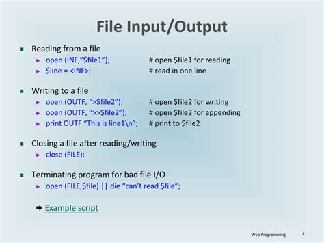 Basic Input Output Web Programming Ppt Download
