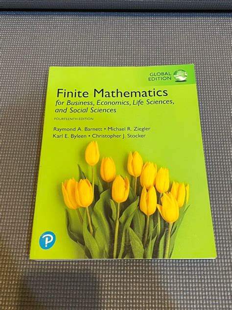 【免運︱大學 二手書 課本 】管理數學 Finite Mathematics Global Edition 蝦皮購物
