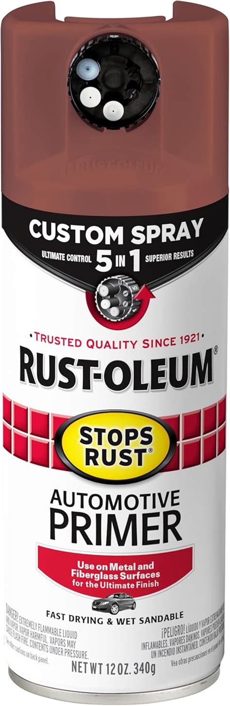 Amazon Com Rust Oleum 384756 Stops Rust Custom Spray 5 In 1 Automotive Primer Spray 12 Oz