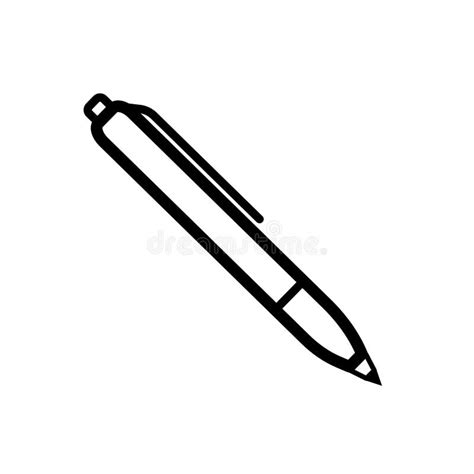 Pen Writing Vector Icon Stock Vector Illustration Of Ballpen 341855369
