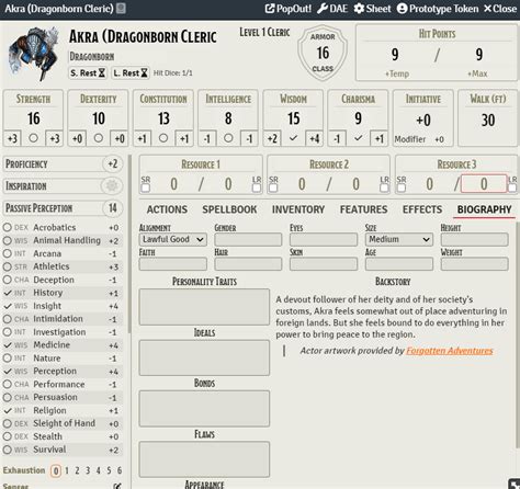 Personal Updates For V10 · Issue 68 · Elffriend Dndfoundryvtt