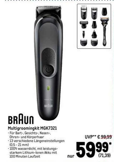 Braun Multigroomingkit Mgk7321 Angebot bei METRO