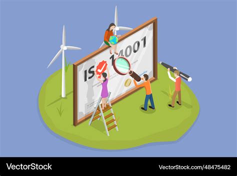 3d isometric flat conceptual Royalty Free Vector Image