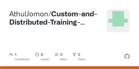 Github Athuljomoncustom And Distributed Training With Tensorflow