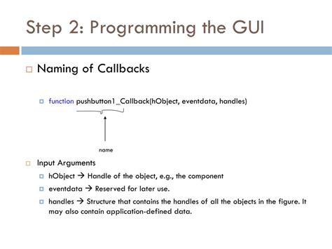 Ppt Introduction To The Graphical User Interface Gui In Matlab