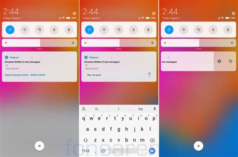 Is Xiaomi Messing Up With Notification Panel Again Update Swipe To