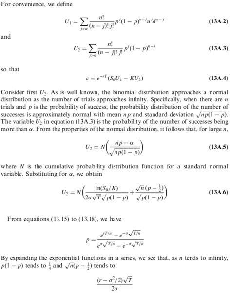 Black Scholes Binomial Tree Convergence Tree Towards Bs Equation
