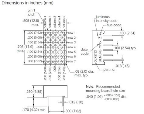 Dot Matrix LED Display Green HandsOn Tech