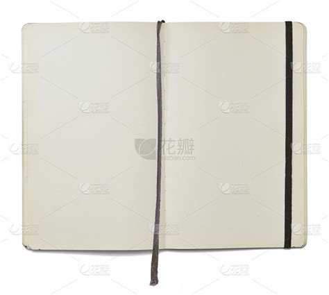 开着的 空白的 笔记本 书签 平衡折角灯 弹性 新的 水平画幅 无人 精装书