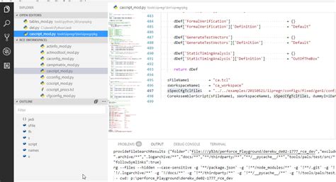 Intellisense Stops Working For Python Files When Using The New Outline
