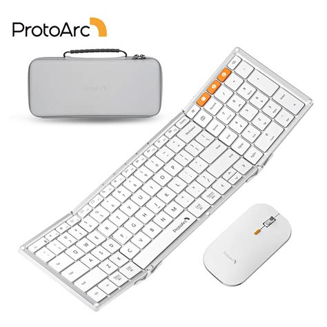 Jual Protoarc Xkm01 Foldable Keyboard And Mouse Combo Rechargeable Folding Bluetooth Keyboards