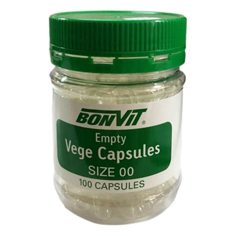 Bonvit Empty Vege Capsules Size 00 100 Healthy General Store