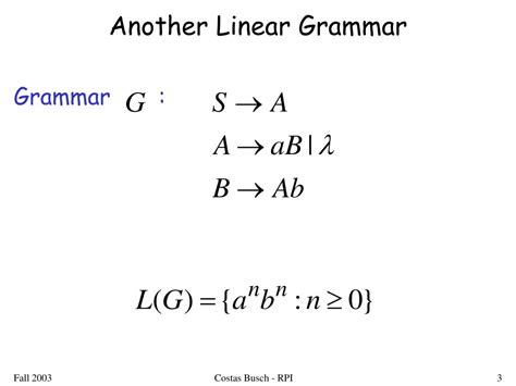 ppt linear grammars powerpoint presentation free download id 672479