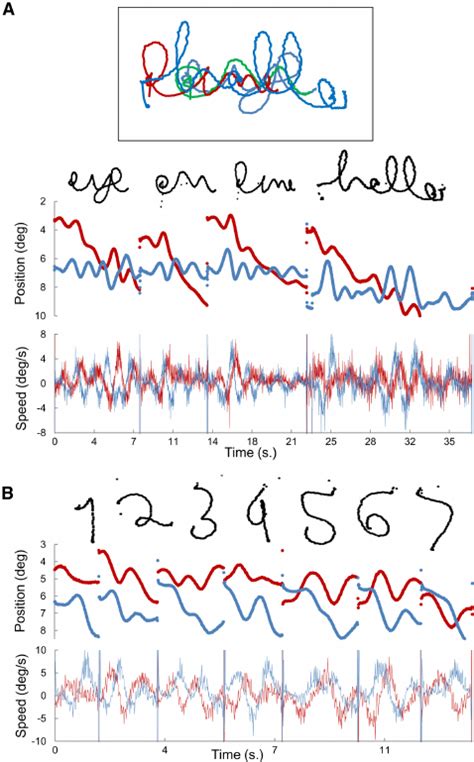 Examples Of Raw Recordings Of Eye Movements A Examples Of
