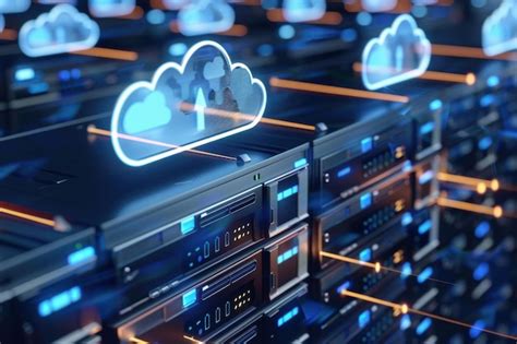 Cloud Server Network Premium Ai Generated Image