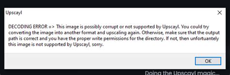 Decoding Error When Trying To Use Batch Upscale Of Folder Of Png Images · Issue 284 · Upscayl