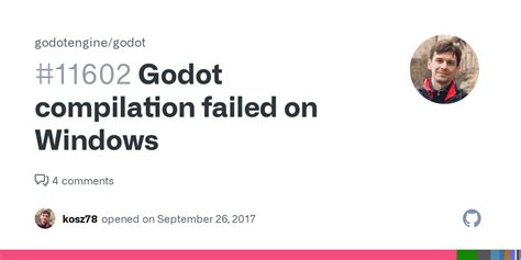 godot compilation failed on windows · issue 11602 · godotengine godot