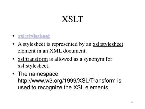 Ppt Xslt Xml Stylesheet Transformation Powerpoint Presentation Free Download Id 3222799