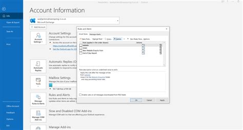 Help How To Organise Your Inbox With Outlook Rules WestSpring IT