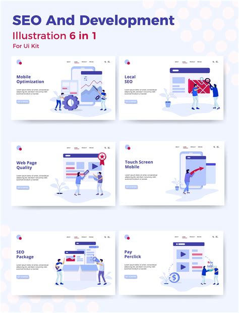 Seo And Development Illustrations Seo Packages Seo Development