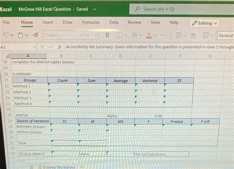 Solved Please I Need Excel Formulas Only Because Mgrawhill