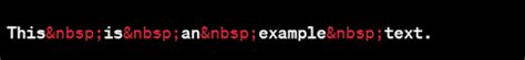Andnbsp Html Examples Code Alternatives Entities