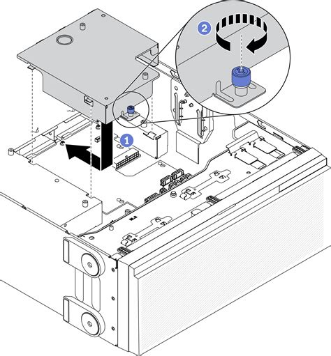 Install The Power Distribution Board Cover Thinksystem St650v2 Lenovo Docs