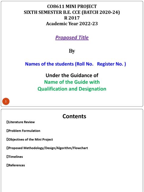 Mini Project Review A Sample Pdf Pdf Applied Mathematics