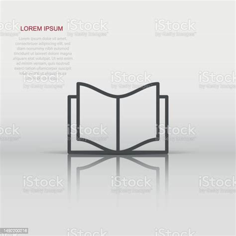 평면 스타일에서 책 교육 아이콘입니다 화이트에 문학 잡지 벡터 일러스트 레이 션 배경 고립 책 종이 비즈니스 개념 검은색에 대한 스톡 벡터 아트 및 기타 이미지 Istock