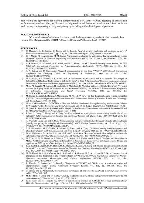 A Review On Various Security Attacks In Vehicular Ad Hoc Networks Pdf