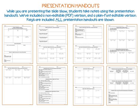 Adding And Subtracting Rational Expressions Algebra Guided Note Taking Activities Made By