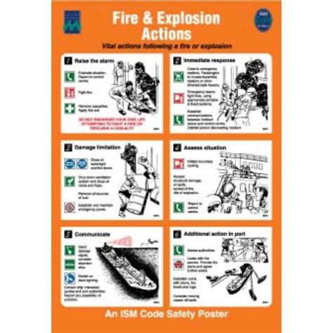 Promo Imo Ism Safety Poster Fire And Explosion Rescue Poster Impa