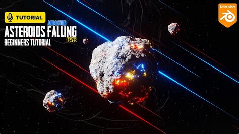 Blender Tutorial Easy Sci Fi Asteroids Falling Animation Blender Beginner Tutorial MVA D