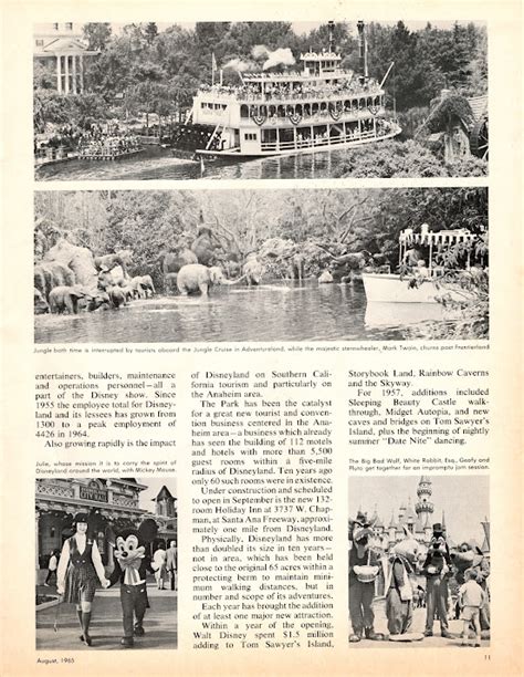 Vintage Disneyland Tickets Magazine Monday Holiday Inn Magazine
