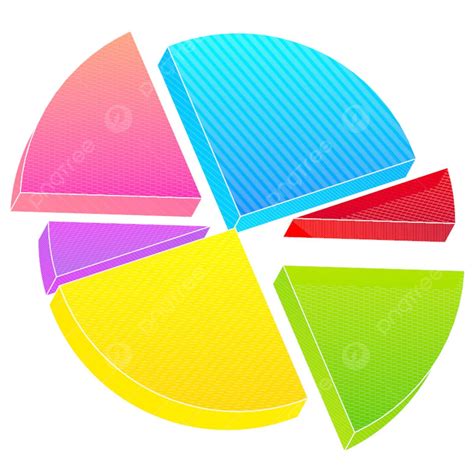 Pie Chart Background Representative Part Vector Background