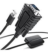 Amazon Com DriverGenius USB C To Serial RS232 DB9 Adapter Cable With 3 X LED Indicators