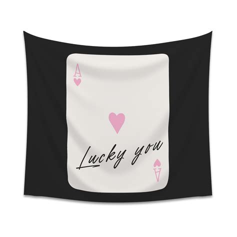 Lucky You Lucky Girl Syndrome Playing Card Art Retro Bar Etsy