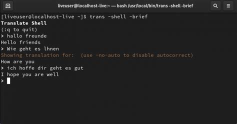 Translate Text From One Language To Another In Linux