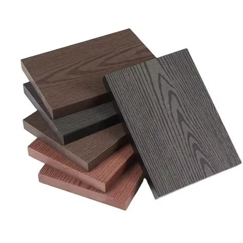 Wpc Decking Wood Plastic Planks Solid Panel Composite Cladding Outdoor Decking Floor Board 145