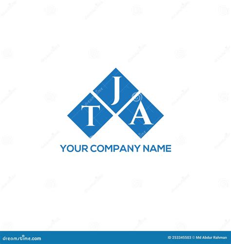 TJA Letter Logo Design On WHITE Background TJA Creative Initials Stock Vector Illustration Of