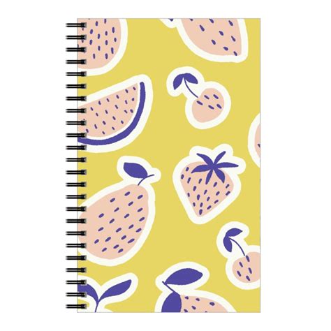 Fruity Yellow Notebook Shutterfly